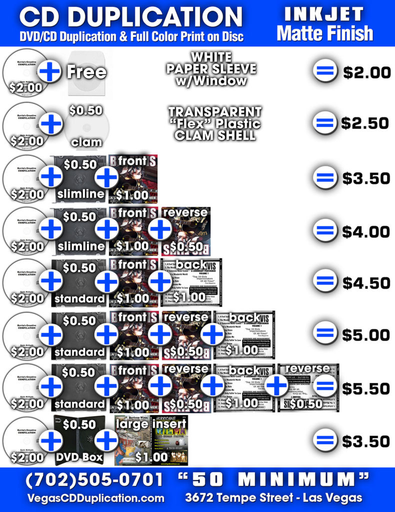 CD Inkjet Printing and Duplication (702) 505-0701 | Vegas CD Duplication